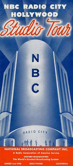 The NBC Radio Studios in Hollywood, at the corner of Sunset Boulevard ...